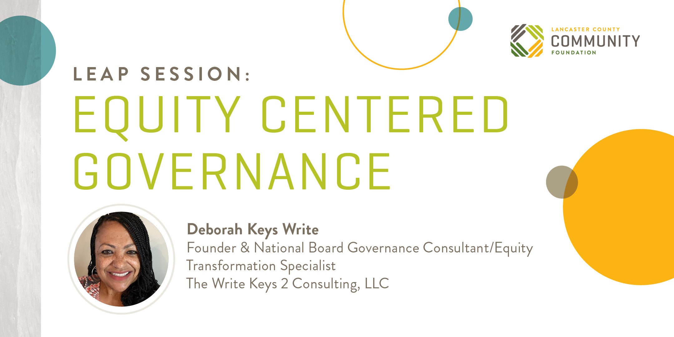 LEAP Session: EQUITY-CENTERED GOVERNANCE - Lancaster County Community ...